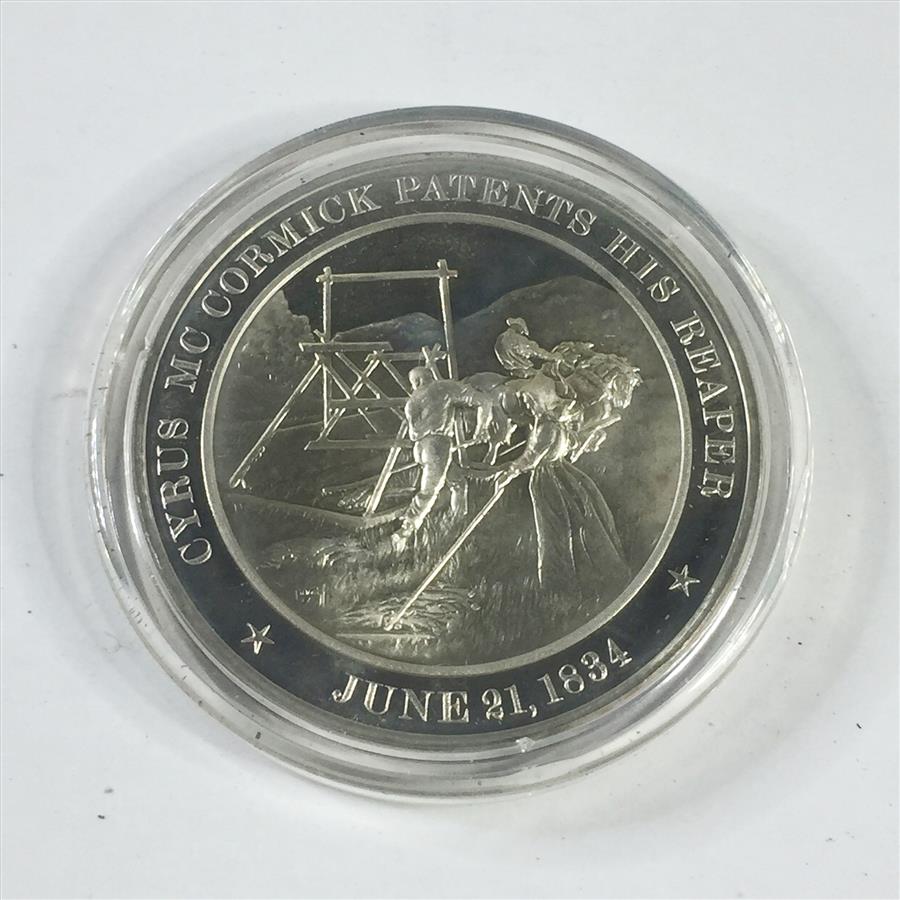 1.3 oz Proof Sterling Silver Historical Commemorative Medallion*Silas ...