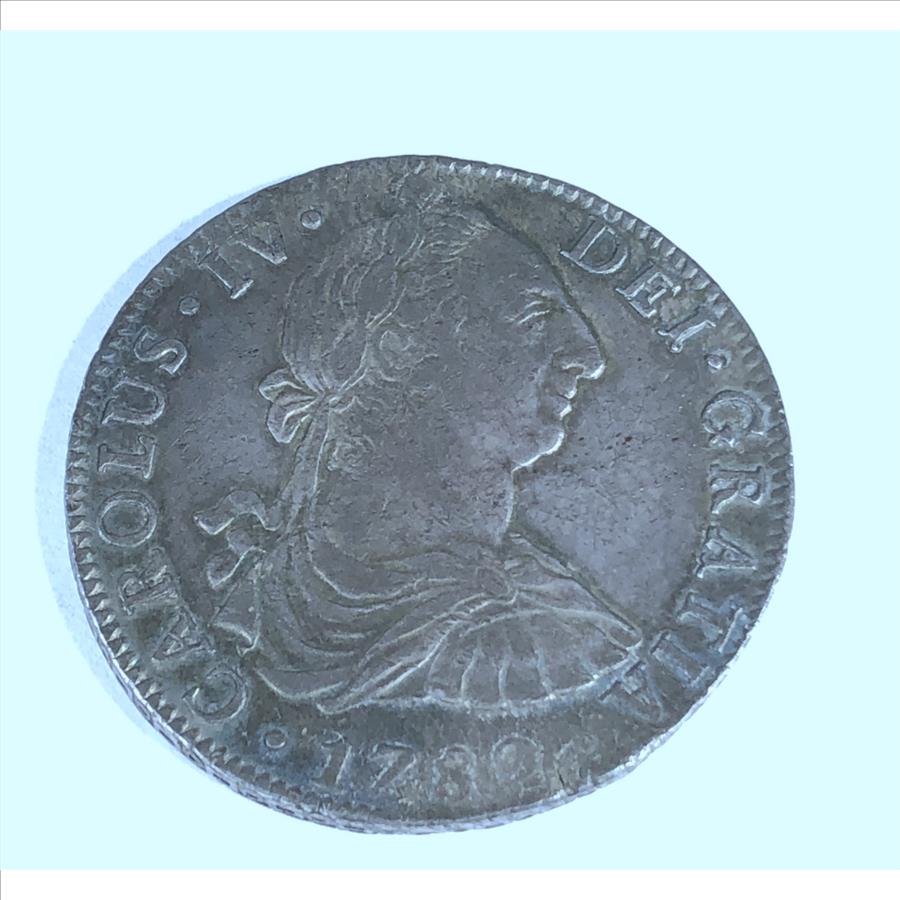 1789 Spainish Pilar Dollar Silver 8 Reale Coin in High Grade Condition ...