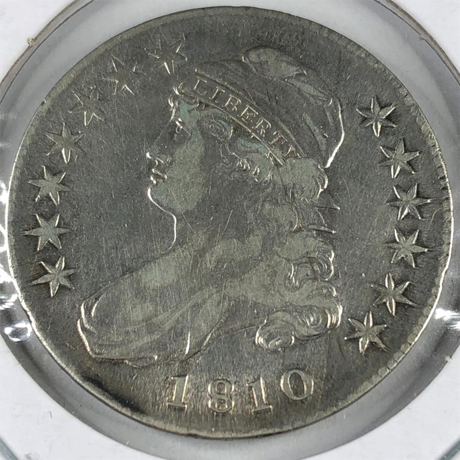 1810 Silver Capped Bust Half Dollar 213 Year Old Type Coin *Full ...