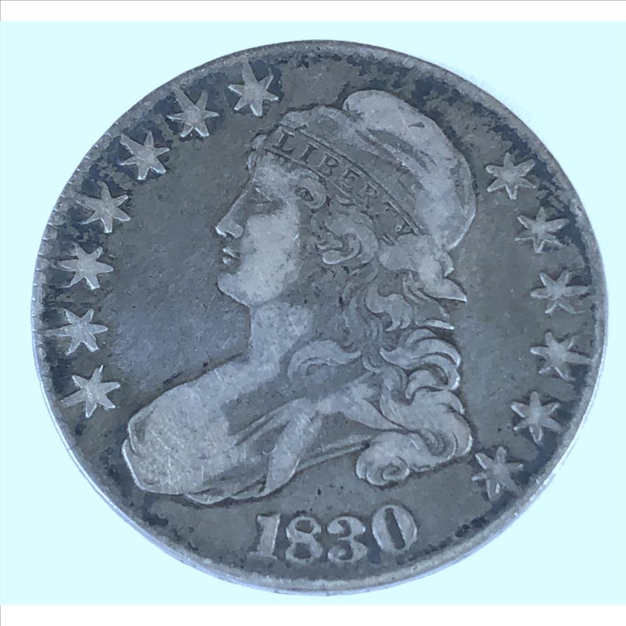 1830 Silver Capped Bust Half Dollar in High Grade Condition Nice ...