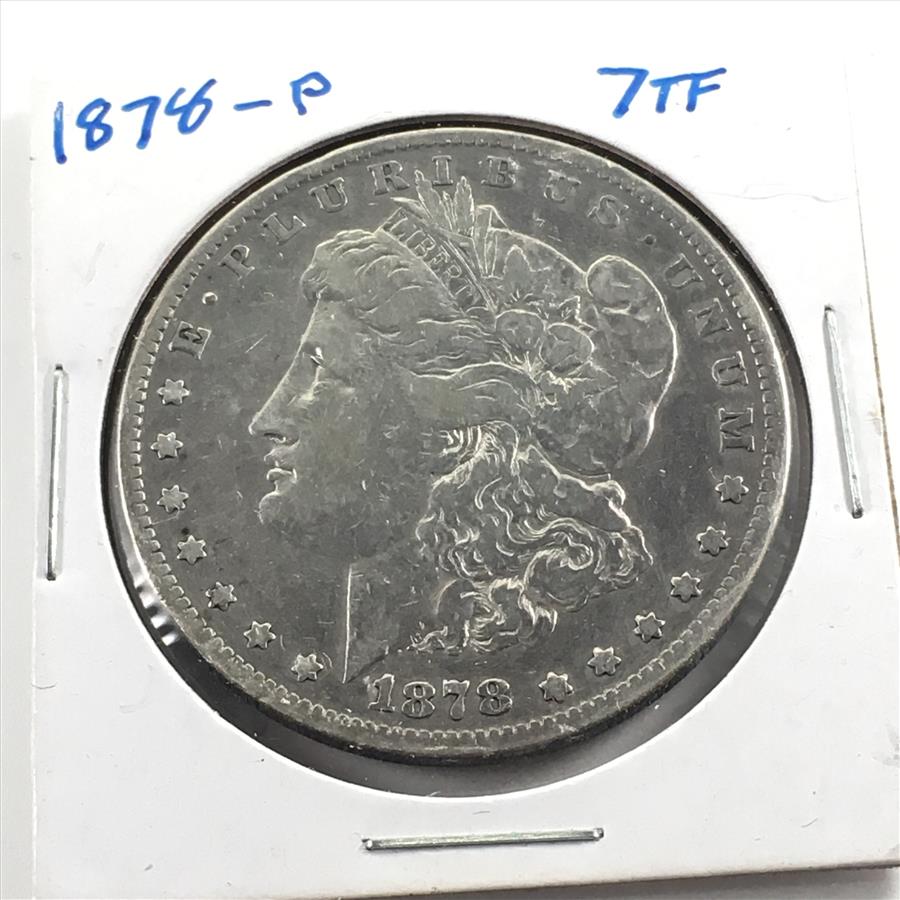 1878 7 Tail Feathers Morgan Silver Dollar | Property Room