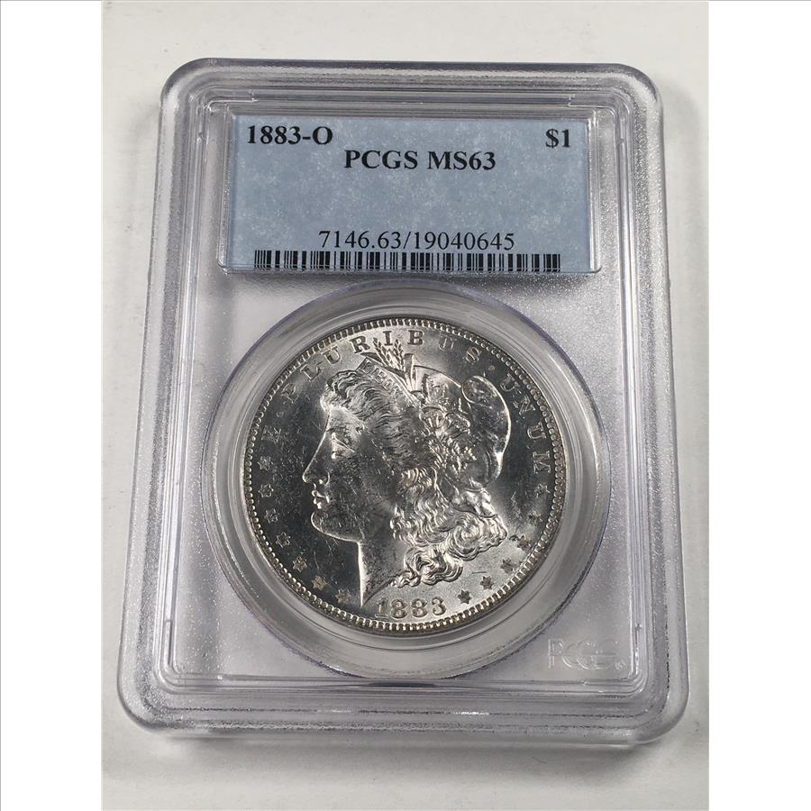 1883-O Morgan Silver Dollar*Graded MS63 by PCGS*Struck at New Orleans | Property Room