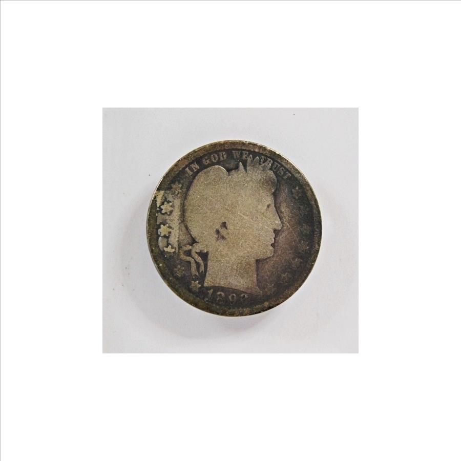 1893-O Silver Barber Quarter*Struck at New Orleans | Property Room