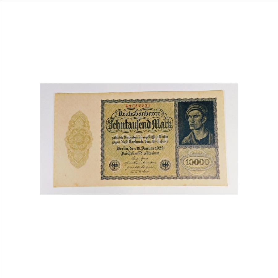 1922 German 10000 Mark Banknote*Crisp Uncirculated | Property Room