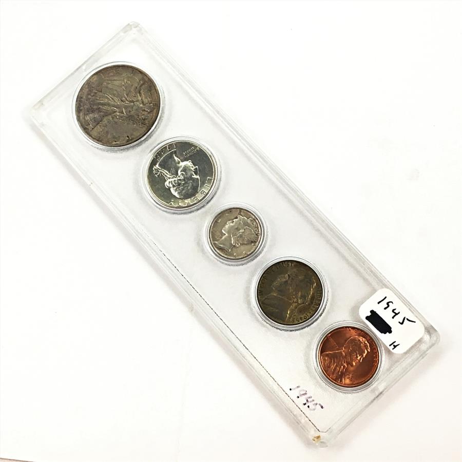 1945 United States Silver Year Set in Whitman Holder*Walking Liberty ...