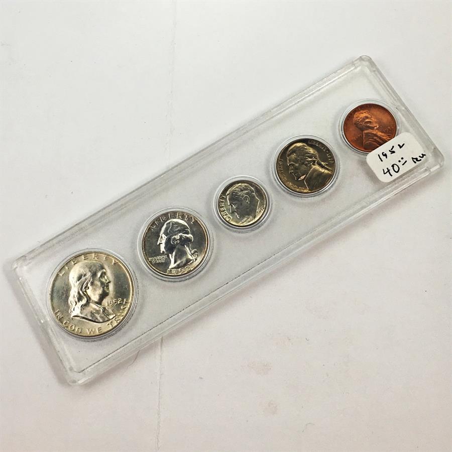 1952 United States Silver Mint Set in Whitman Holder*Franklin Half ...