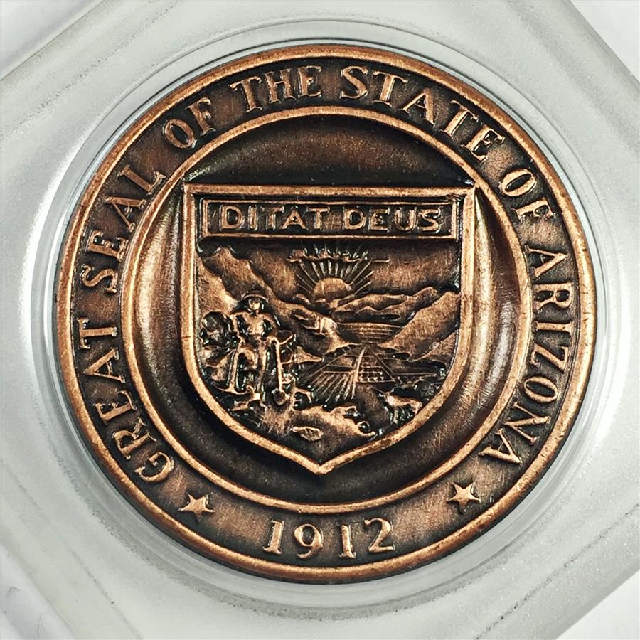 1963 Arizona Territorial Centennial Medallion*Bronze in Nice Holder ...