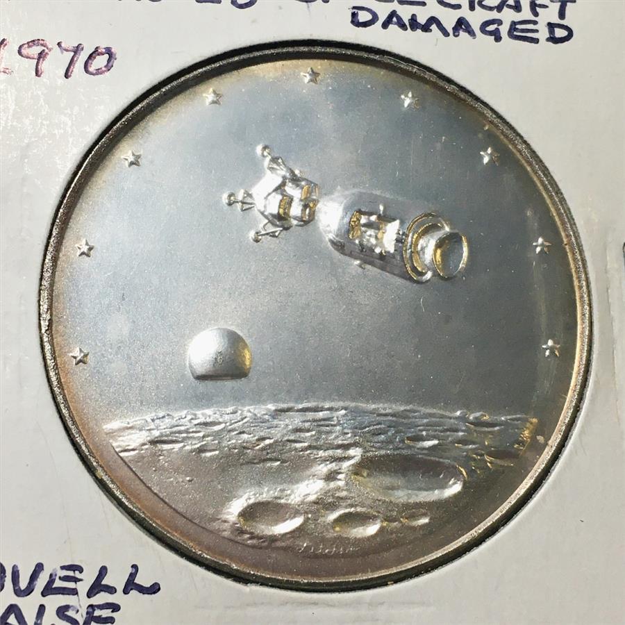 1970 Apollo 13 Silver Medallion*24 Grams .999 Fine Silver | Property Room