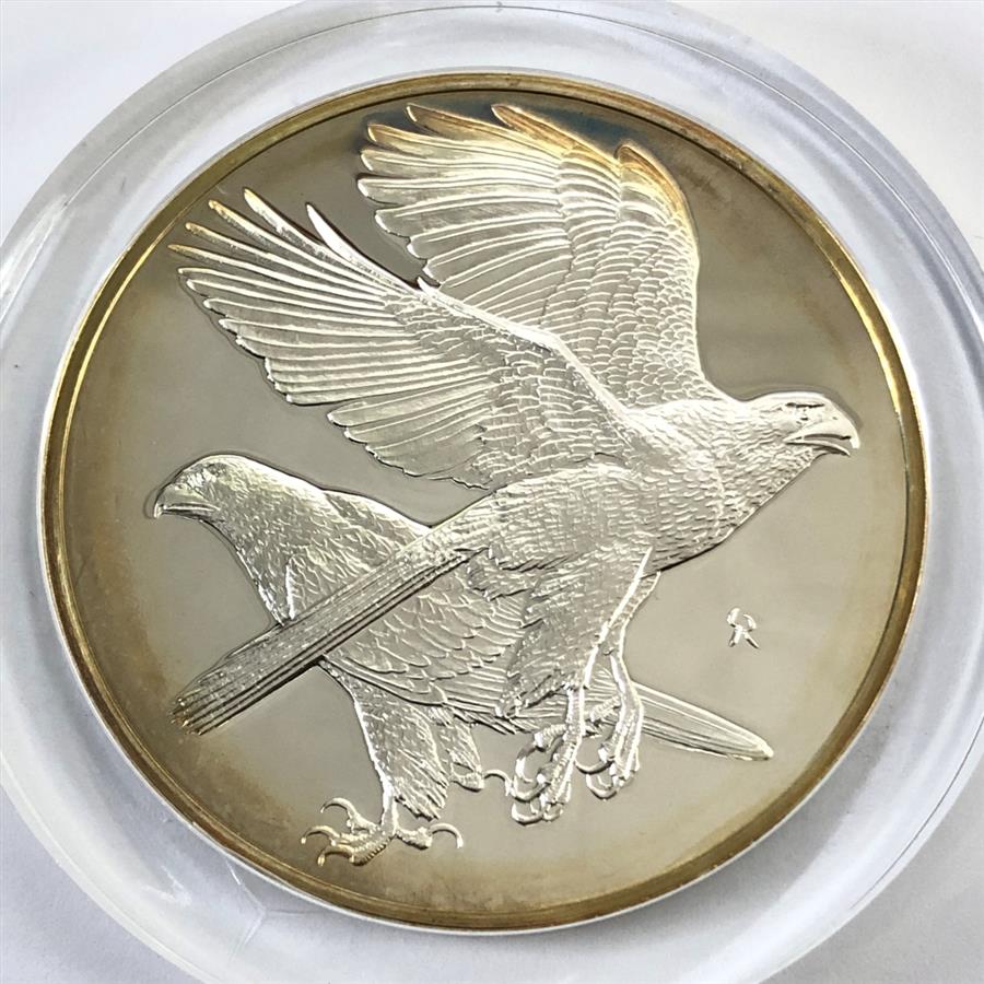 1971 #17 Goshawk Franklin Mint Sterling Silver Round containing Approximately 2 Troy ounces of ...