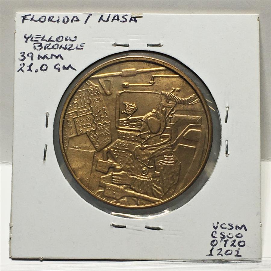 1971 Apollo 14 Commemorative Medallion*Cape Canaveral*Bronze*39mm ...