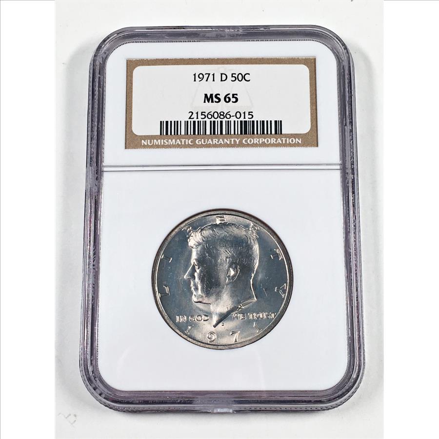 1971-D Kennedy Half Dollar*Graded MS65 by NGC | Property Room