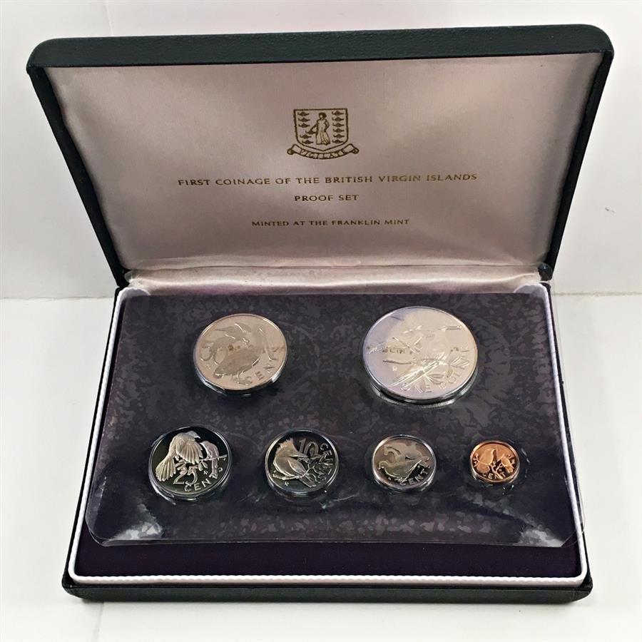 1973 First Official Coinage of the British Virgin Islands*Lot of Six ...