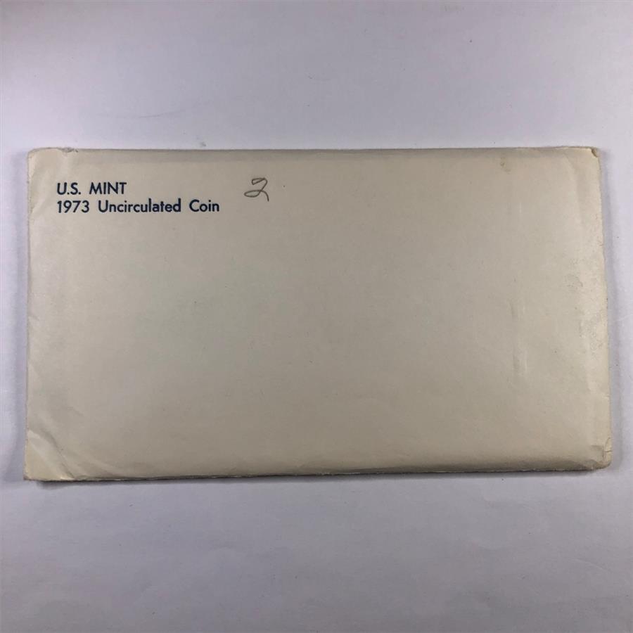 1973 United States Mint Uncirculated Coin Set*Two IKE Dollars Included ...