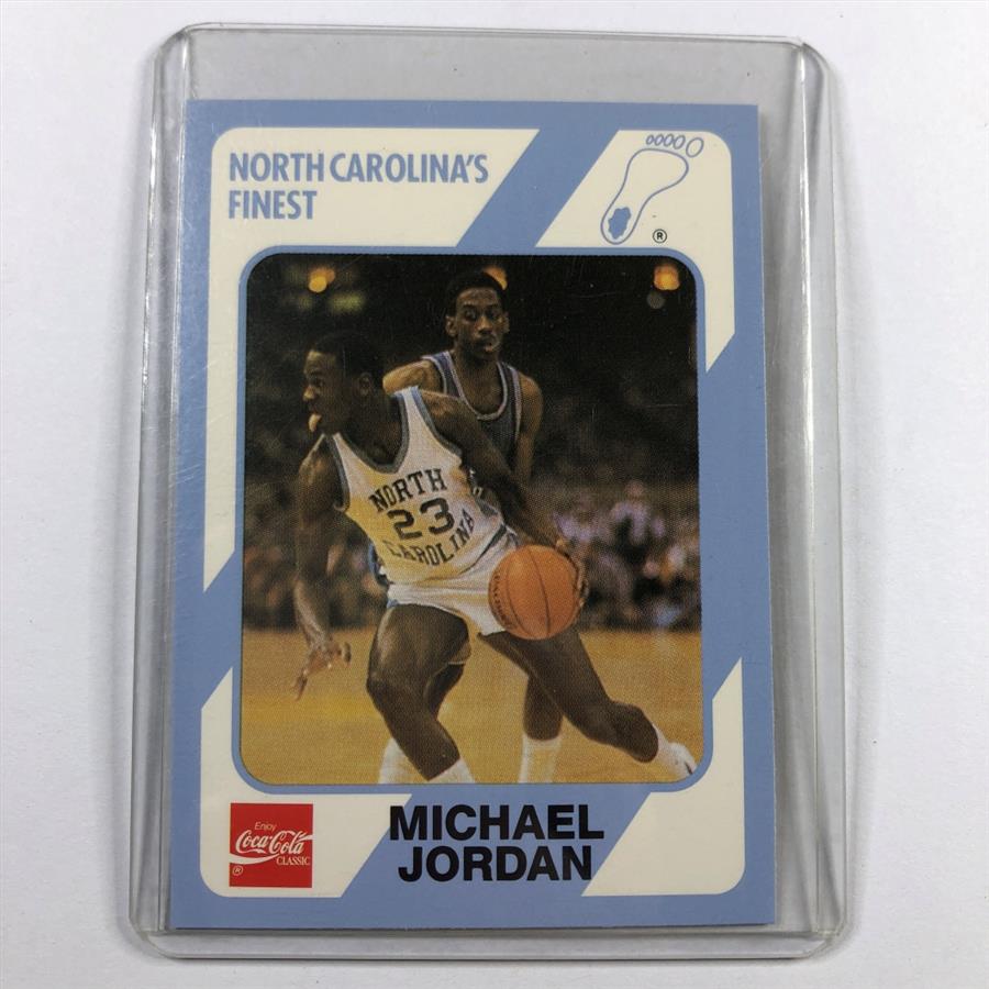 1989 MICHAEL JORDAN Trading Card*Gold Medalist*Heavy Protective Sleeve ...