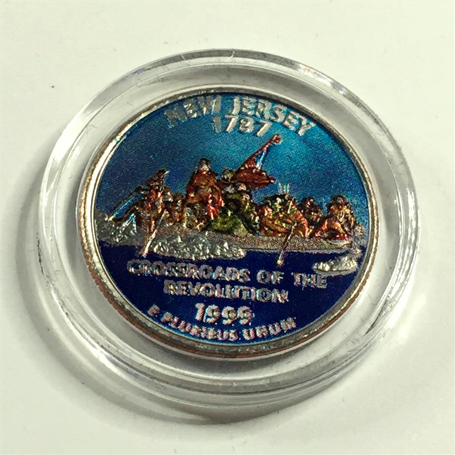 1999-P Colorized New Jersey State Commemorative Quarter*Specialized ...