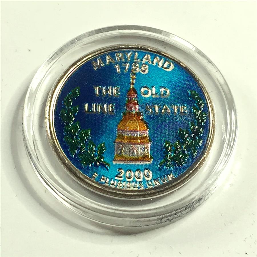 2000-P Colorized Maryland State Commemorative Quarter*Specialized ...