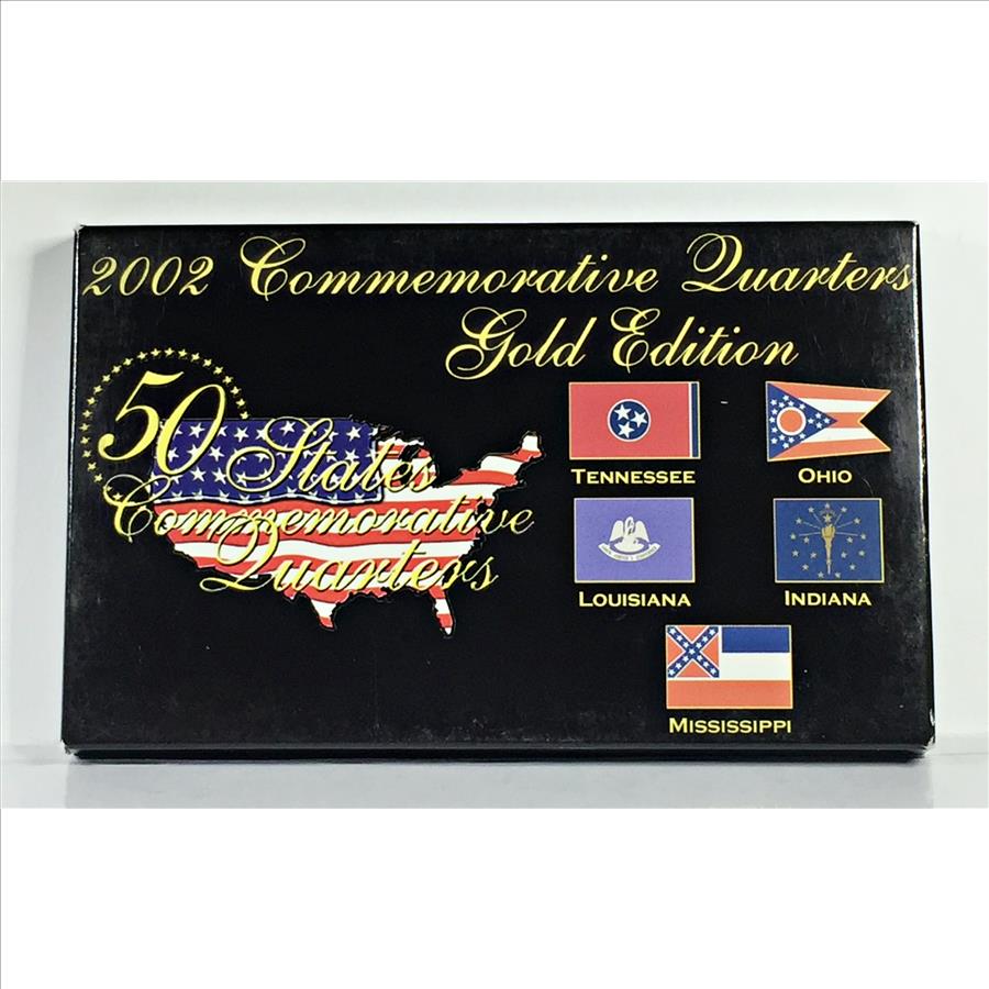 2002 24K Gold Layered Edition Commemorative State Quarters*In Custom ...