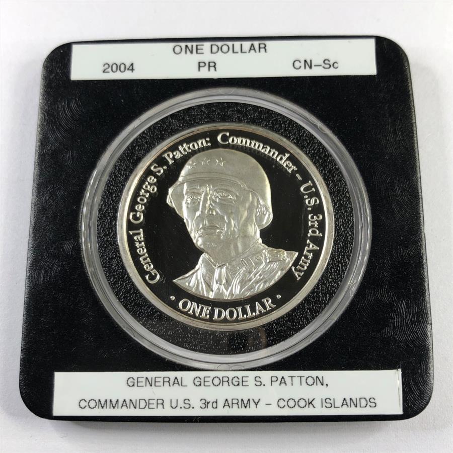 2004 Cook Islands Proof Silver $1 Gen. George S. Patton Commemorative ...