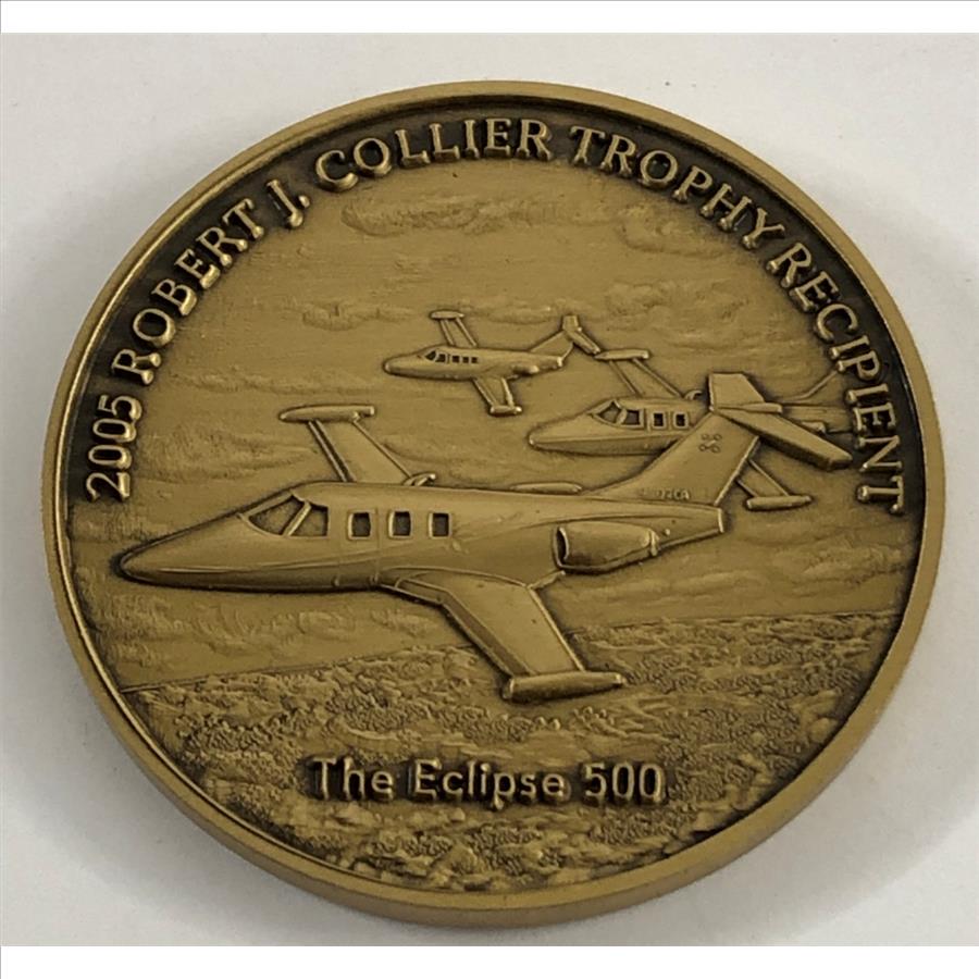 2005 Robert J. Collier Trophy Recipient Medallion from Eclipse Aviation ...