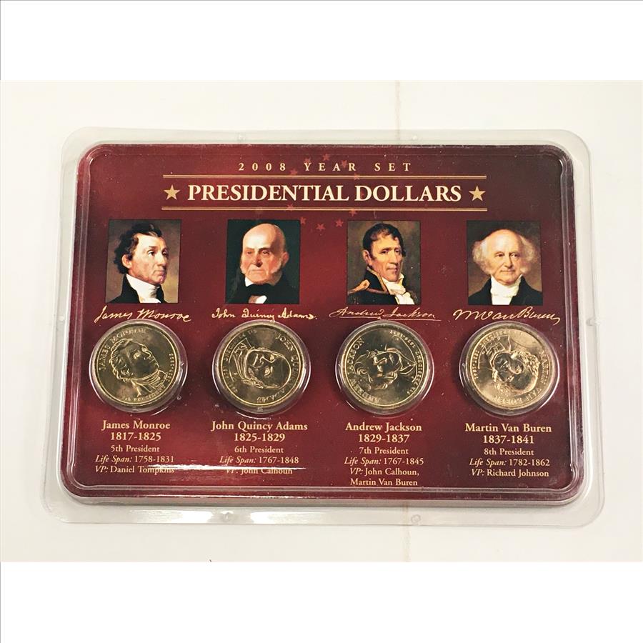 2008 Year Set Presidential Dollar Collection: Monroe, Adams, Jackson ...