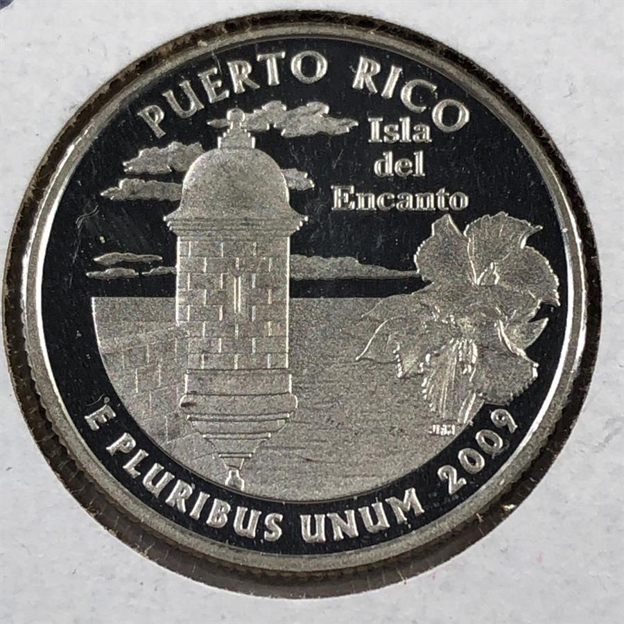 2009 S Puerto Rico Proof Silver Quarter Dollar *High Grade with Mint ...