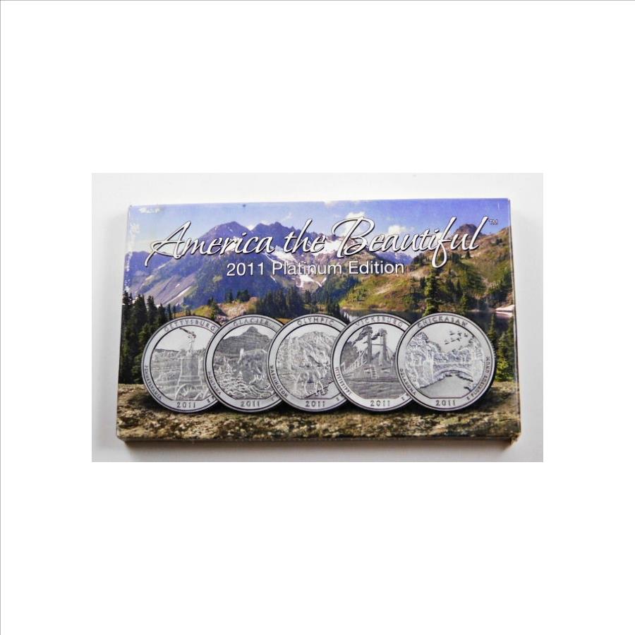 2011 Platinum Edition of America the Beautiful Commemorative Quarters ...