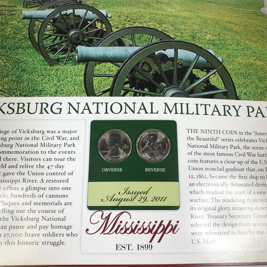 2011-P & D Vicksburg National Military Park Commemorative Quarters ...