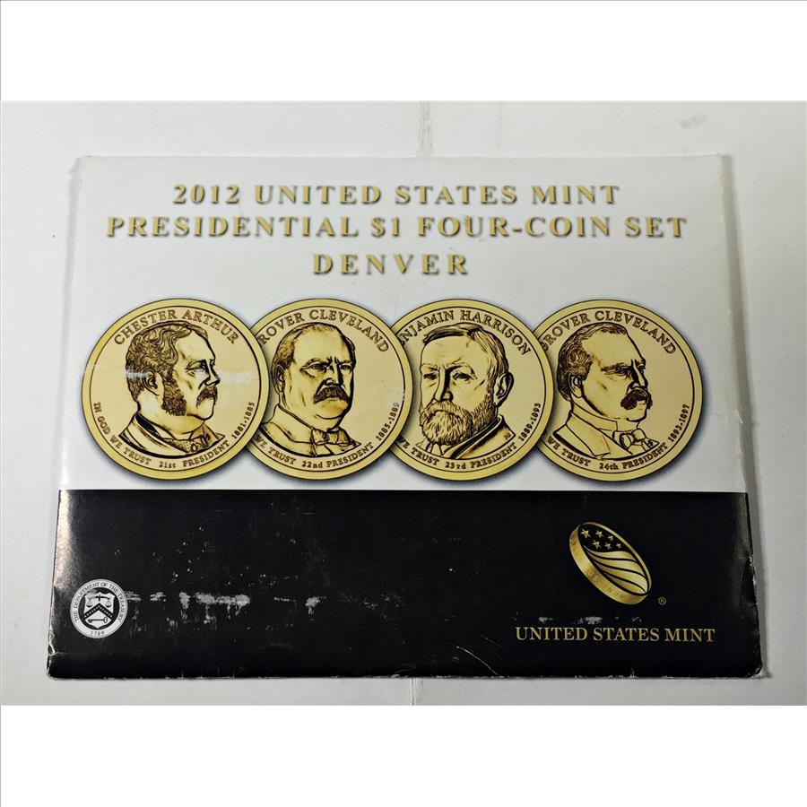 2012 United States Mint Presidential $1 Four Coin Set*Denver Mint*In ...