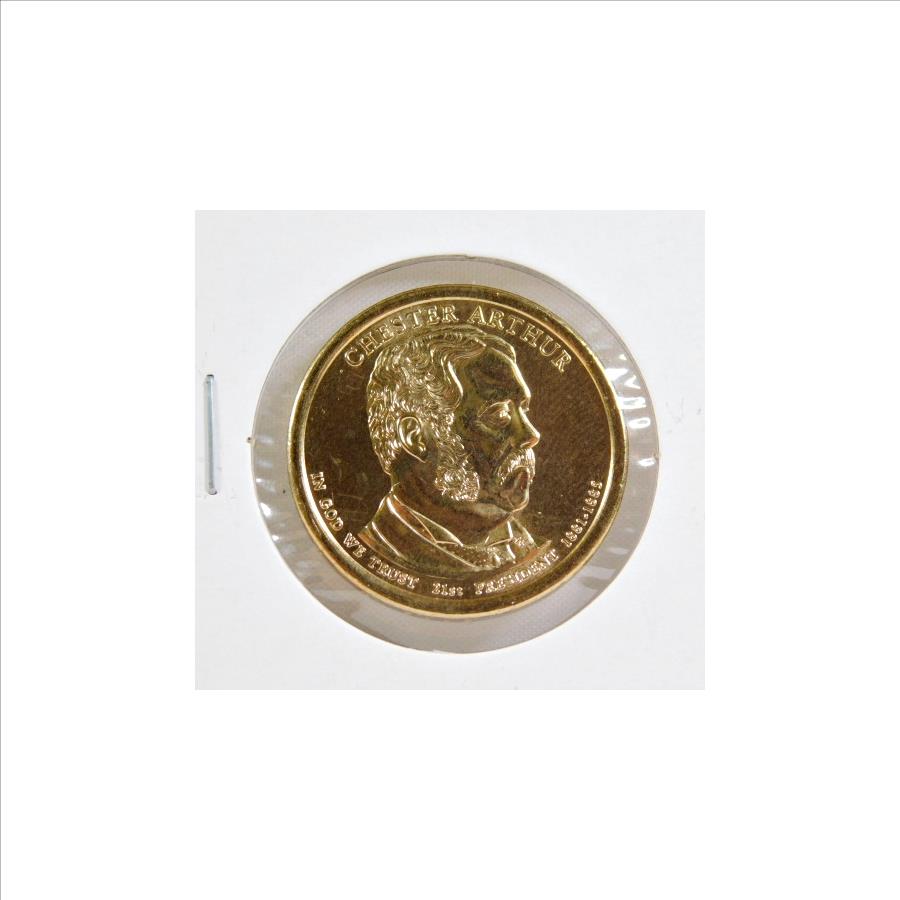 2012-D Brilliant Uncirculated Chester Arthur Presidential Commemorative ...