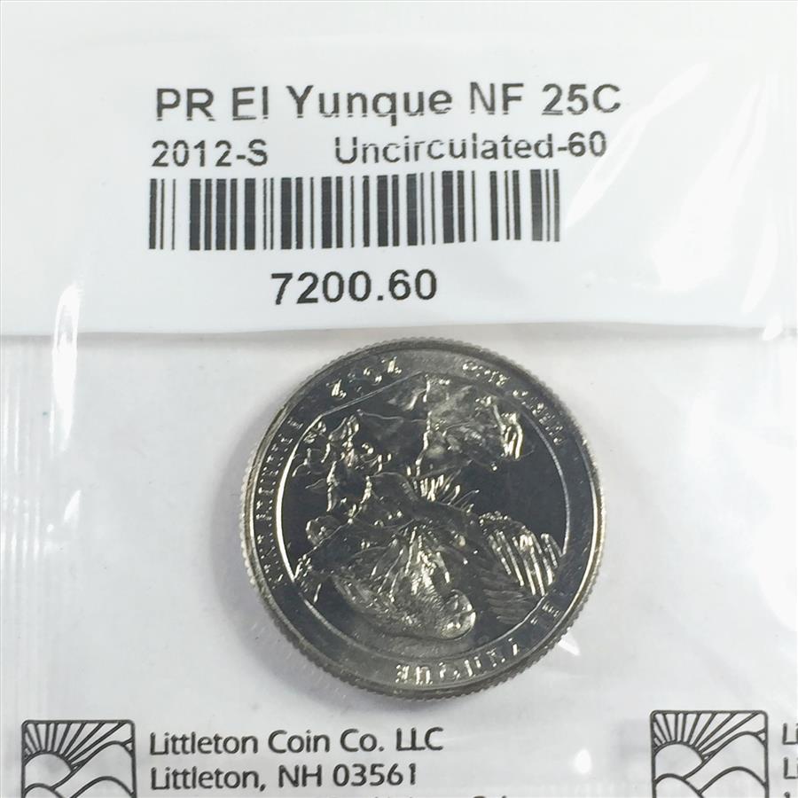 2012-S America the Beautiful El Yunque, Puerto Rico NF Commemorative ...
