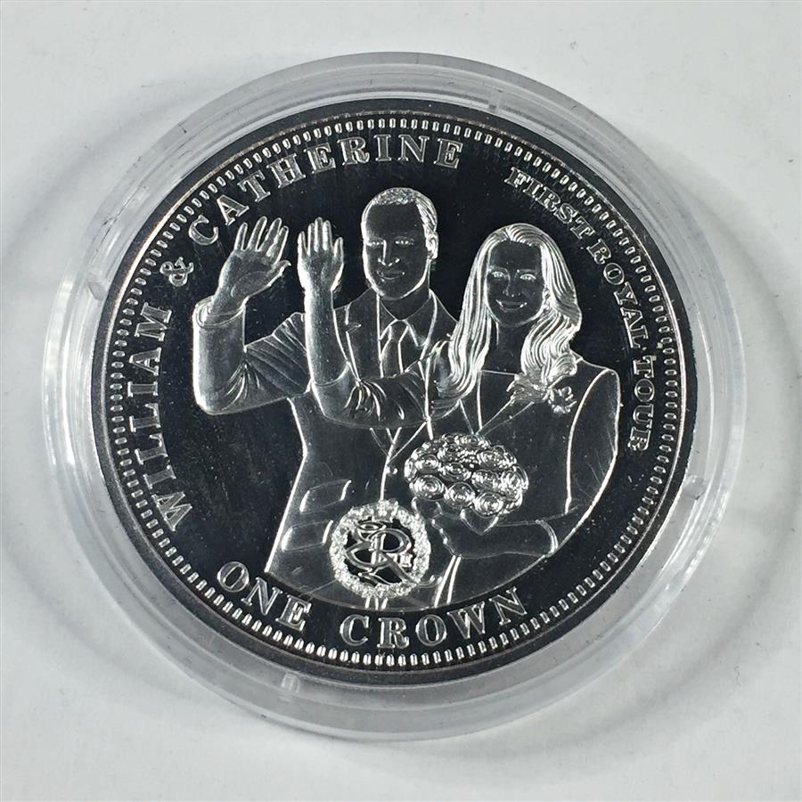 2014 Tristan da Cunha Silver Layered Proof Commemorative One Crown Coin ...