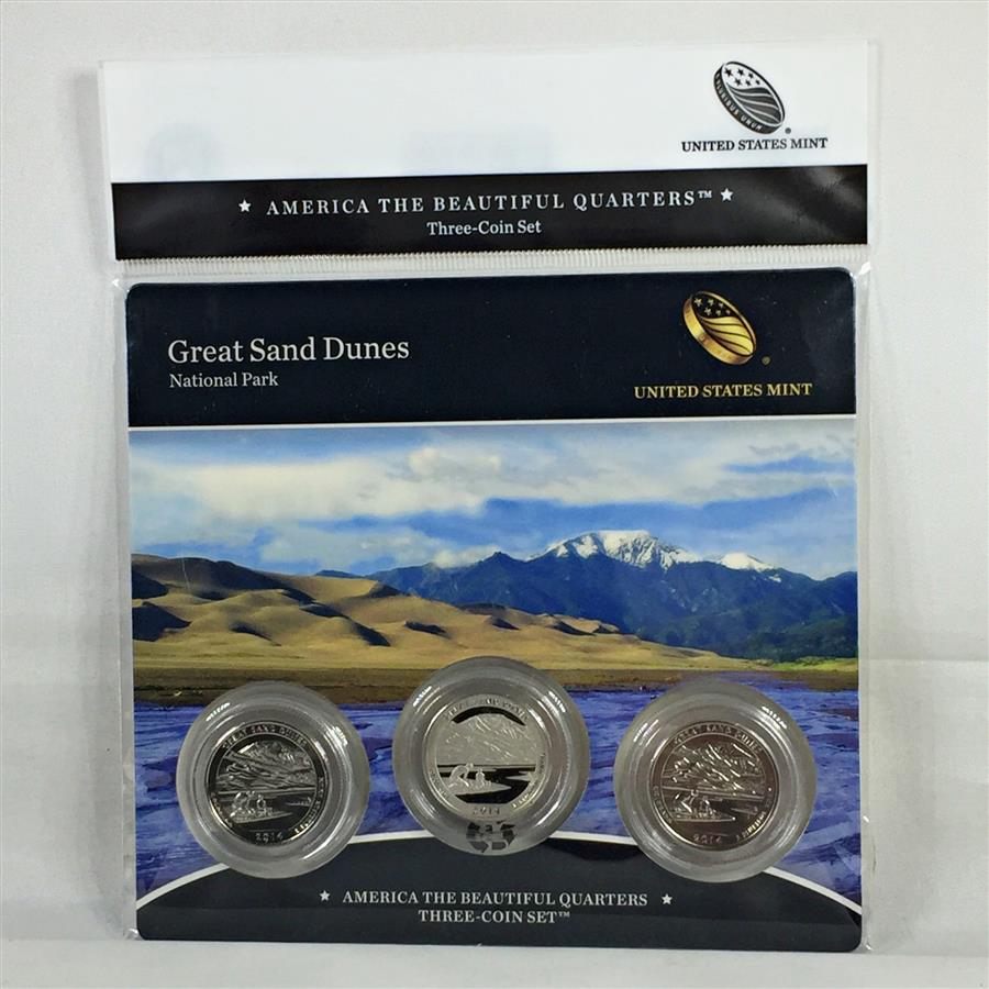 2014-P, D & S Great Sand Dunes National Park Commemorative Quarter Set ...
