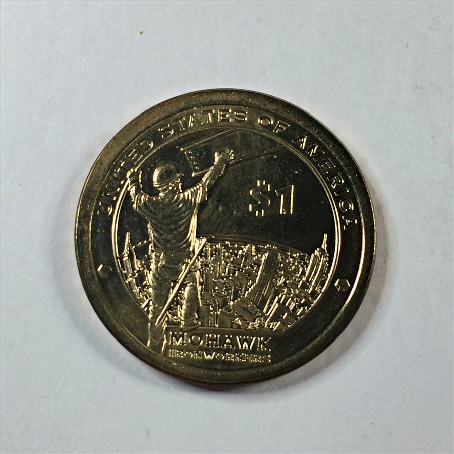 2015-P $1 Mohawk Ironworkers Native American Commemorative Dollar ...