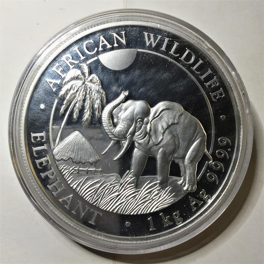 2017 Somali Proof Silver 2.000 Shillings*1 Kilo .999 Fine Silver ...