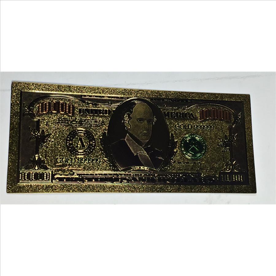 24K Gold Federal Reserve Note Replica of 1934 $10,000 Bank Note*Proof ...