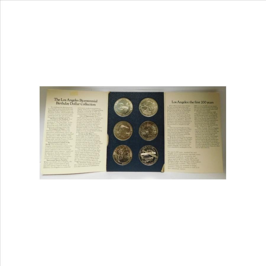 1981 Los Angeles Bicentennial Birthday Commemorative Dollar Collection ...