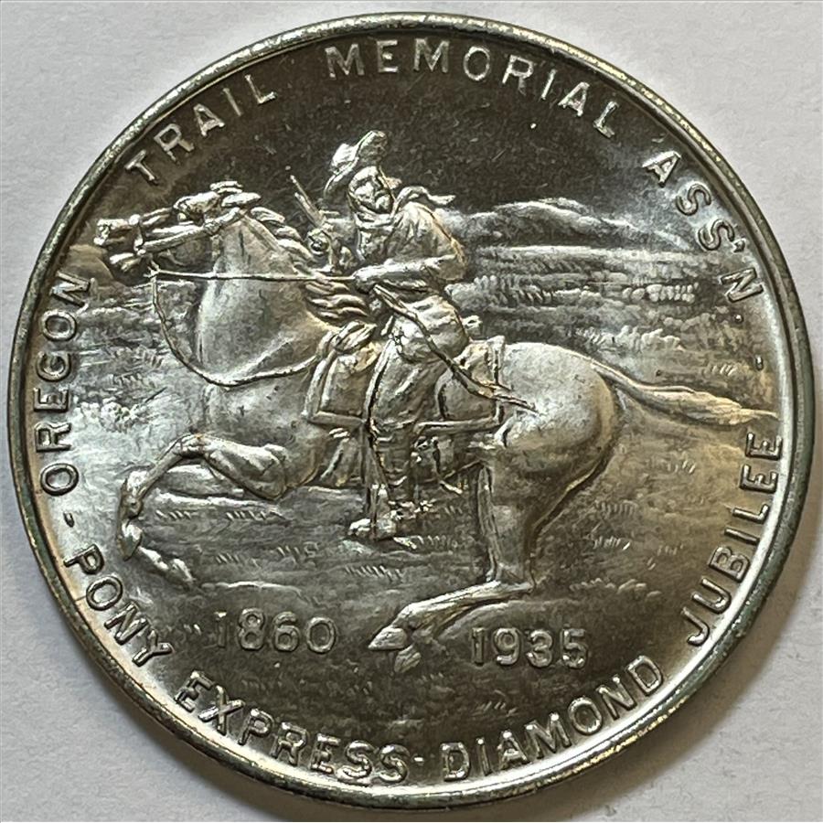 1935 Pony Express Diamond Jubilee Oregon Trail Memorial Commemorative ...