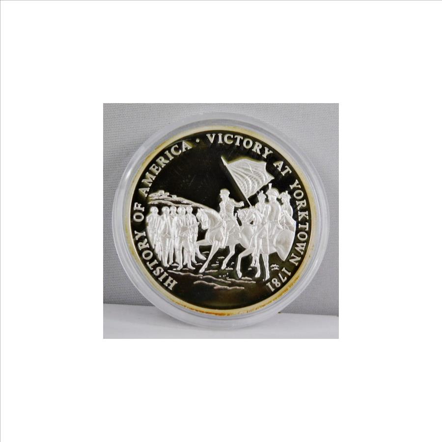 From the History of America Coin Collection - 1.5" Silver Plated ...