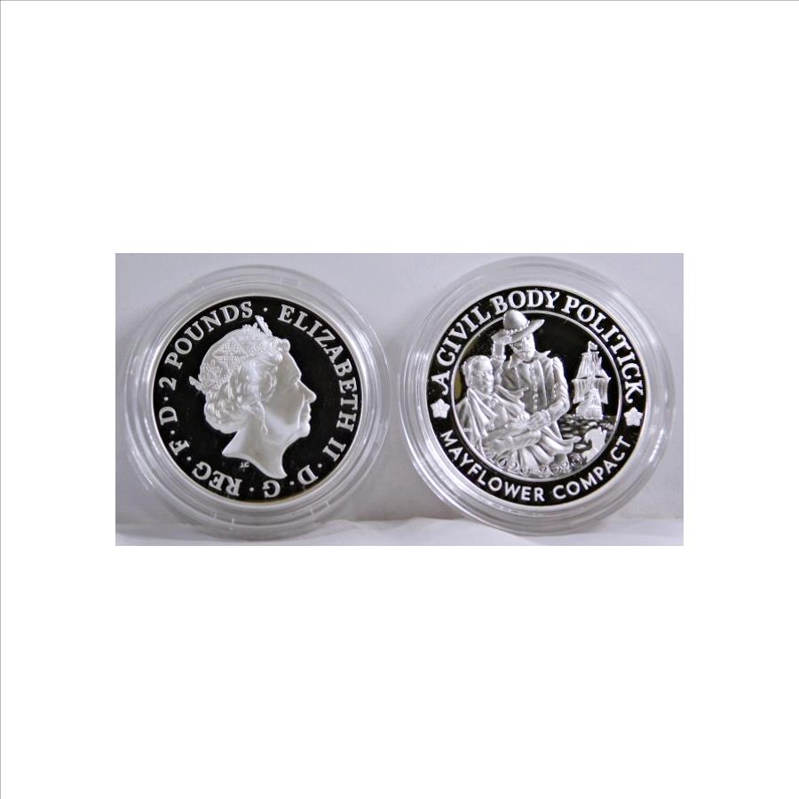 400th Anniversary of the Mayflower Voyage Silver Proof Coin and Medal ...