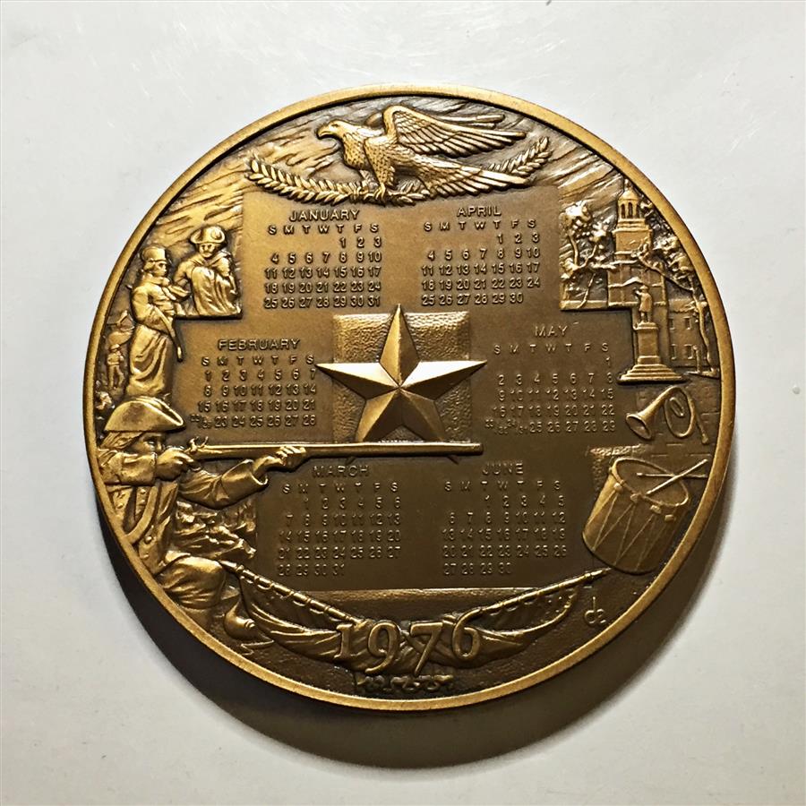 8.9oz High Relief Bronze Medallion*3" Diameter*Commemorating the United ...