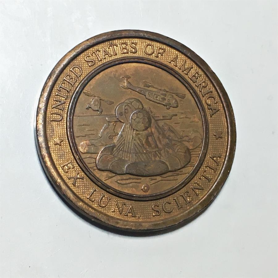 Apollo Eleven Commemorative Medallion*We Came in Peace for All Mankind ...