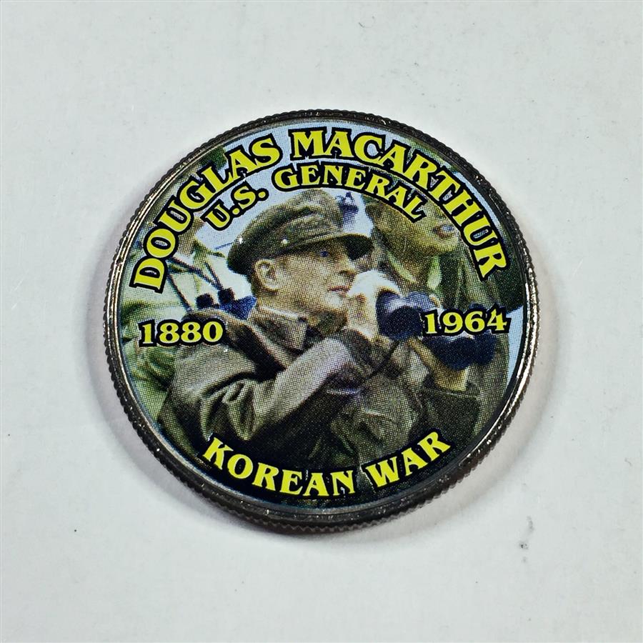 Colorized Kennedy Half Dollar*Commemorating General Douglas MacArthur ...
