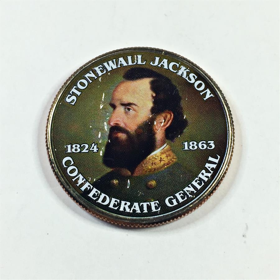 Colorized Kennedy Half Dollar*Commemorating Stonewall Jackson ...