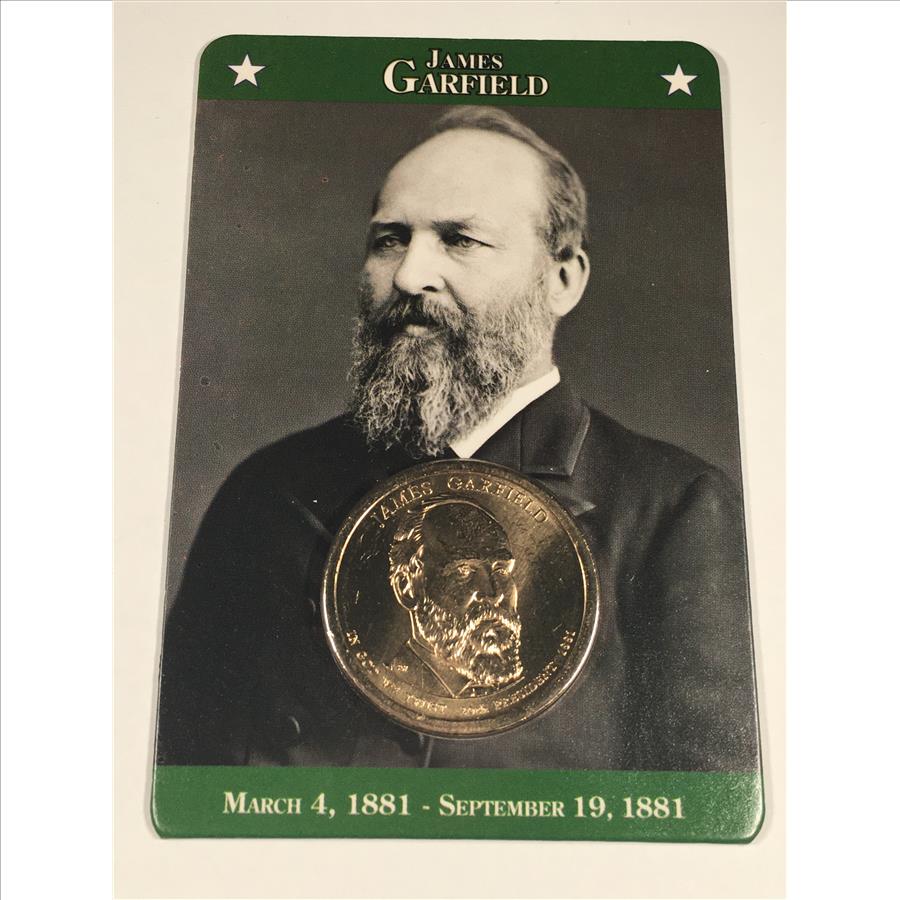 James Garfield Presidential Commemorative Dollar*Brilliant Uncirculated ...