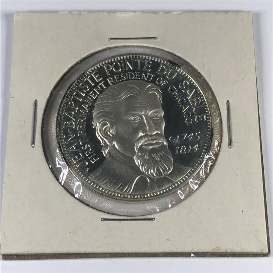 Jean-Baptiste Pointe Du Sable Sterling Silver Proof Medallion*1.5 ...