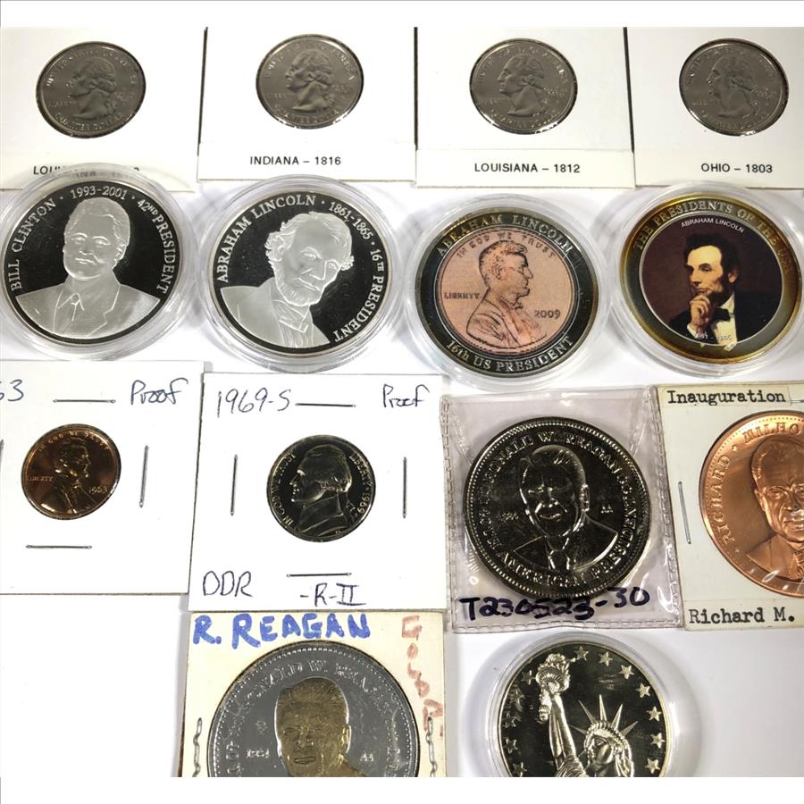 Large Lot of Exonumia, Token Medals Coins and More- You get Everything ...