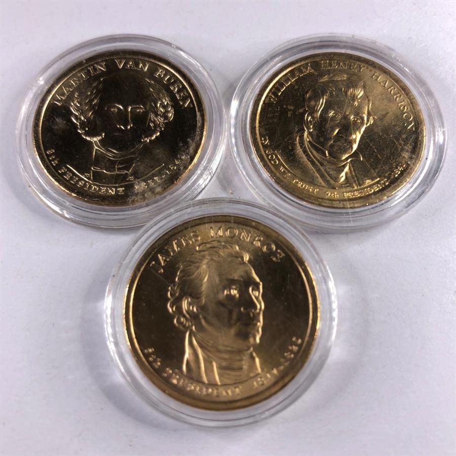 Martin Van Buren, James Monroe and William Henry Harrison Presidential ...