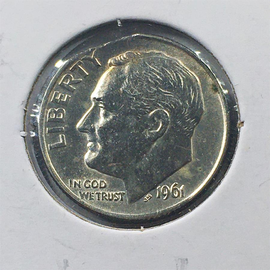 MINT ERROR*1961 Clipped Silver Roosevelt Dime*High Grade with Luster ...