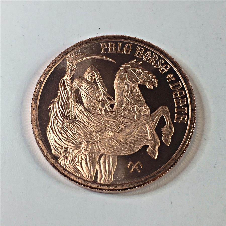 One Ounce .999 Fine Copper Round*The Four Horsemen of the Apocalypse ...