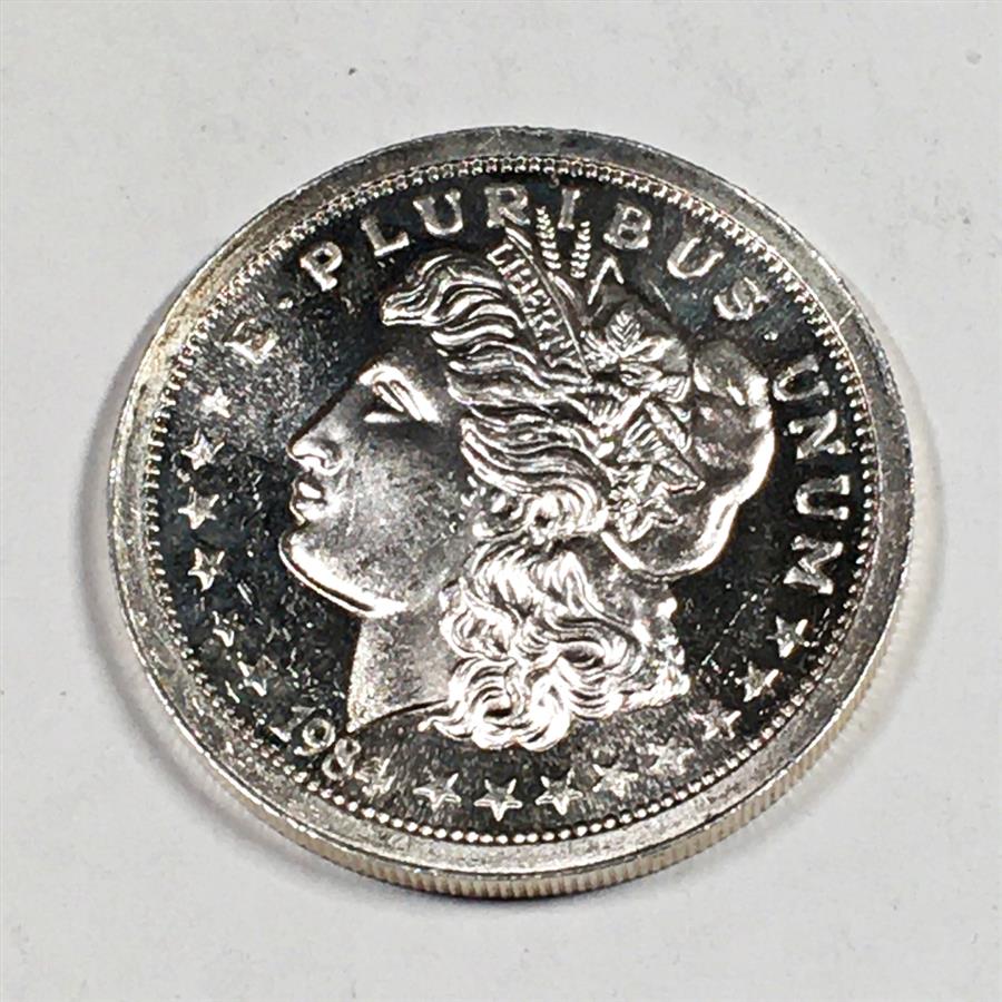 One Troy Ounce .999 Fine Silver Round*Silver Trade Unit*Morgan Dollar ...